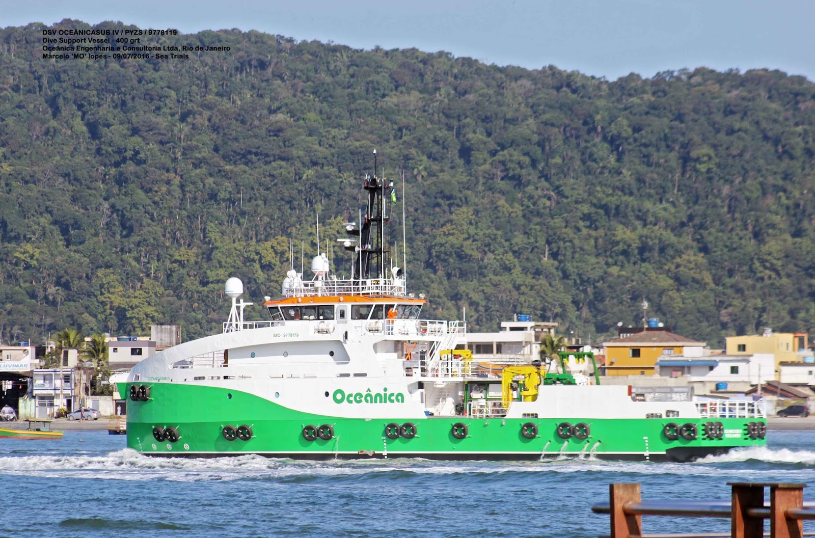 Santos Shiplovers: SDSV Oceânicasub IV / PYZS - Sea Trials