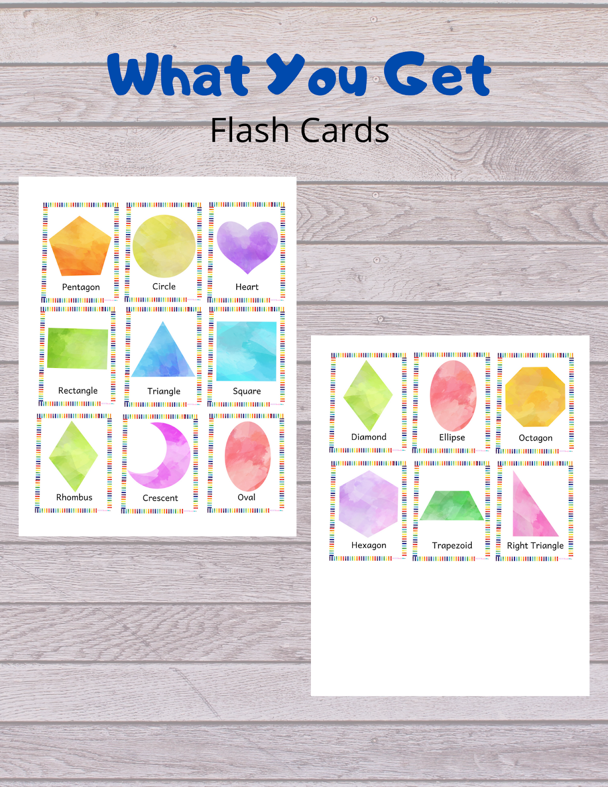 Messy, Beautiful, Fun: Printable Shapes Pack Teaches All These Shapes!