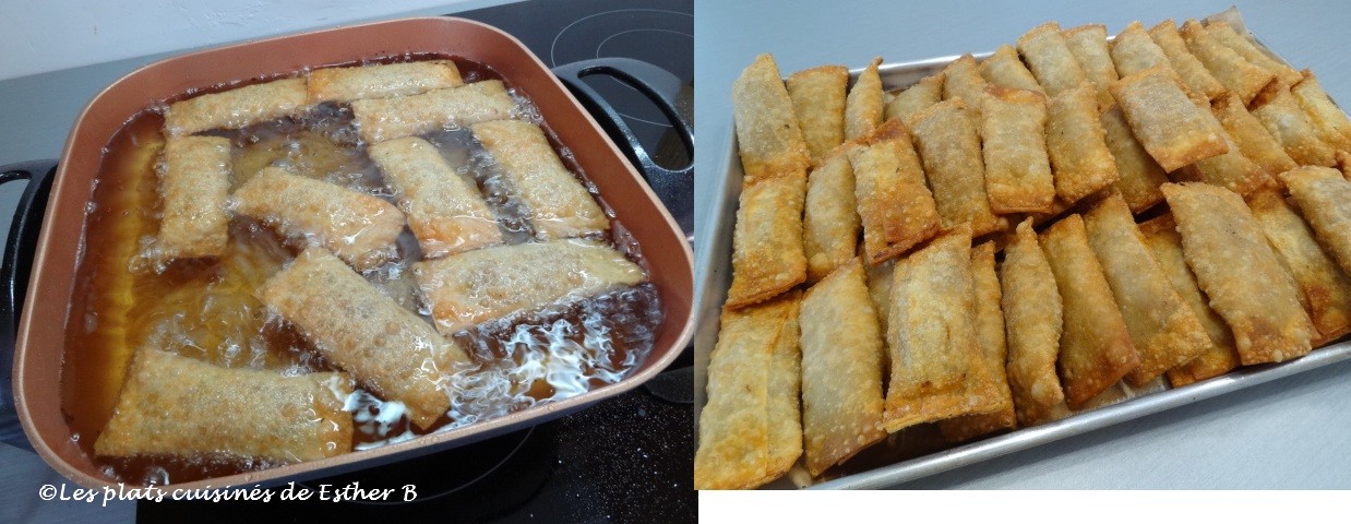 Les plats cuisinés de Esther B: Egg rolls au poulet