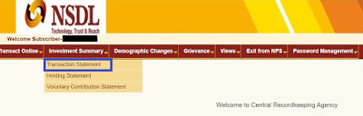 How to download NPS statement?