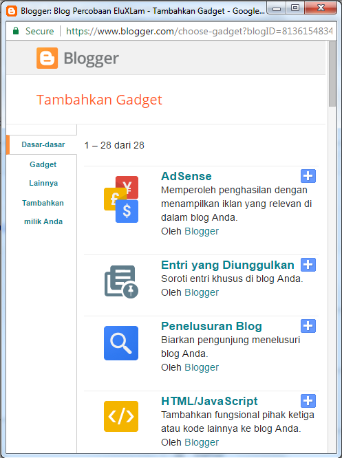 Cara Memasang Widget Blog Untuk Pemula - SkyBamboox