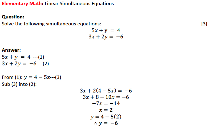 Differences between A Math and E Math
