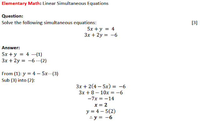 Differences between A Math and E Math
