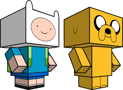 Jake Adventure Time Papercraft Templates