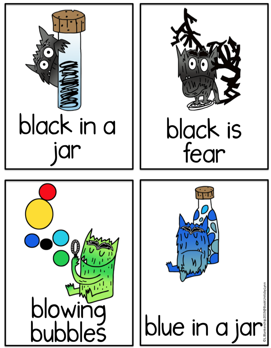 THE COLOR MONSTER WRITE THE ROOM ~ Book Units by Lynn