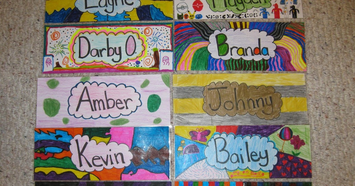 Name Tag Ideas For Middle School