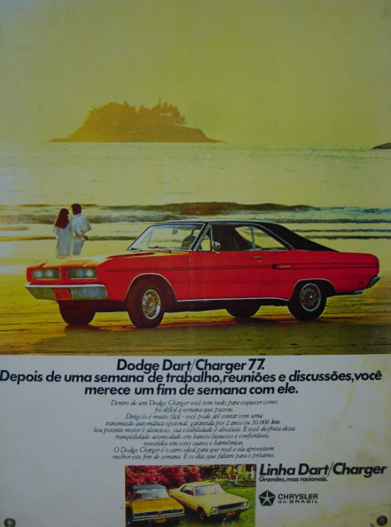 MEUS DODGES: Dodge Charger R/T 1977 Vermelho Riviera