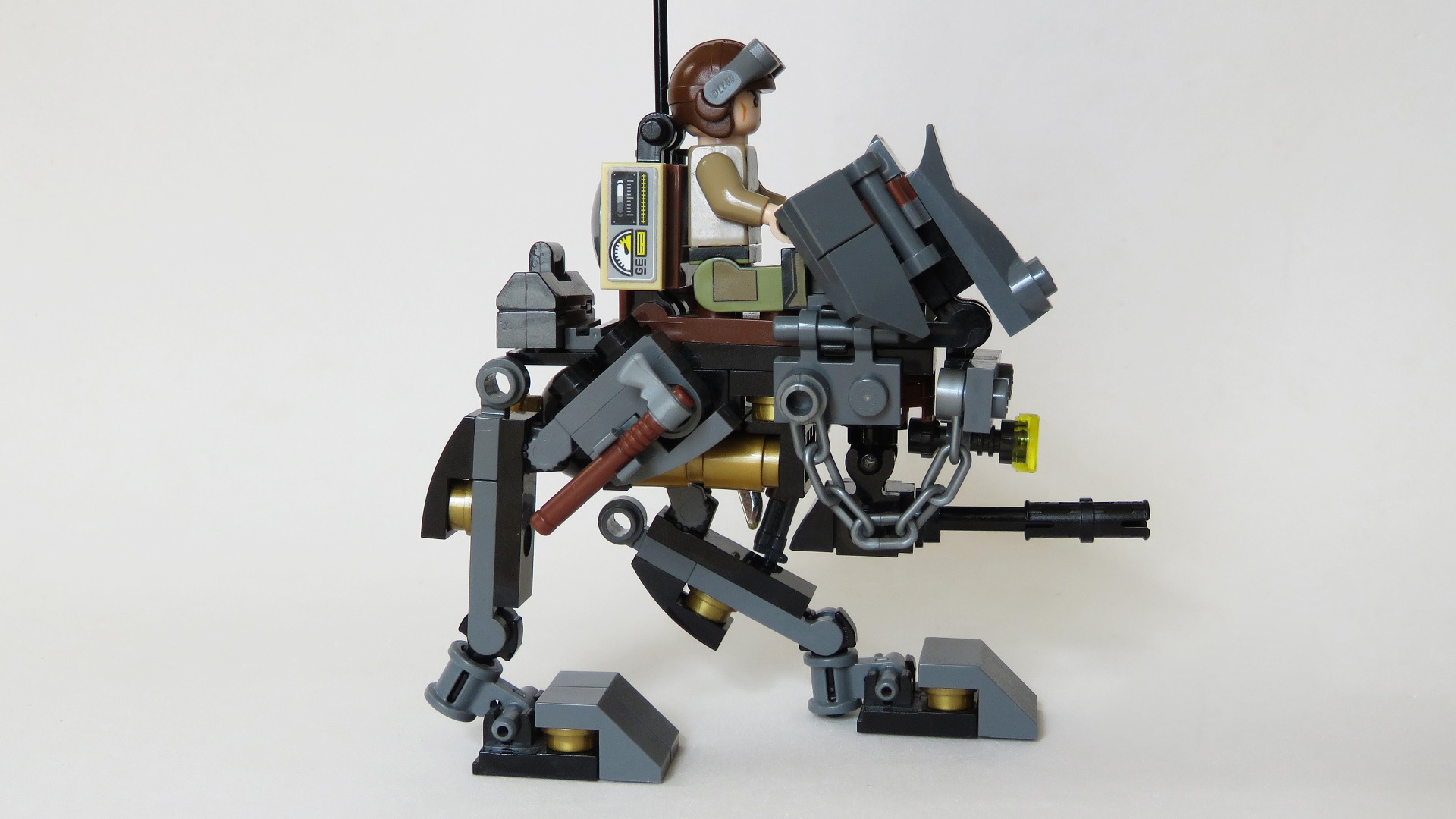 MOC ** LEGO US RECON LIGHT MECH (Little Bastard) ** RLM-01 Dieselpunk ...
