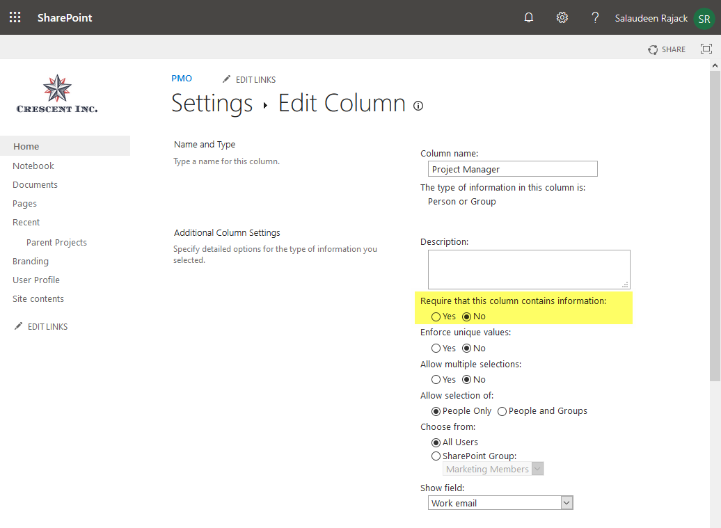 SharePoint Online: How to Change Required Field Settings in a List or Library? - SharePoint Diary