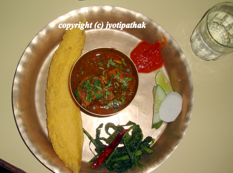 Taste of Nepal: Nepali Dhindo - ढिडोँ - (Cornmeal Porridge)