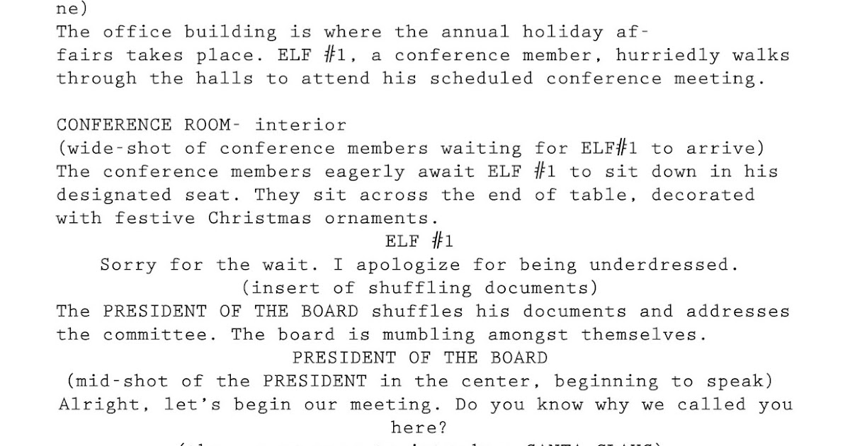 Film Production- Script