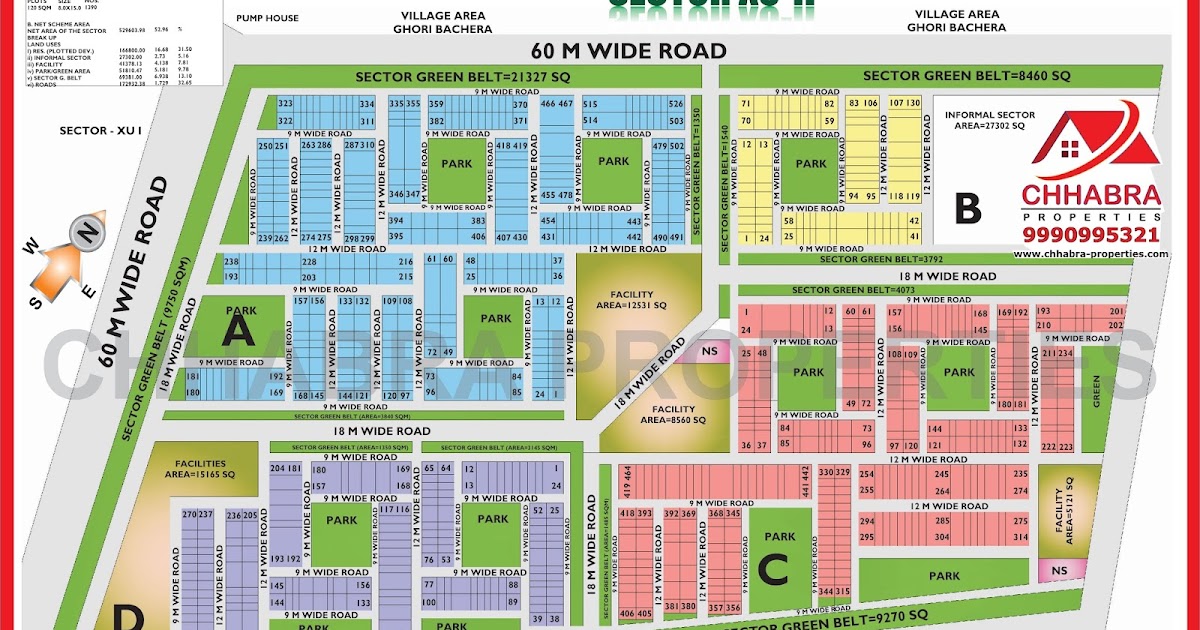 maps of greater noida: MAP OF SECTOR XU II Greater Noida layout plan HD map
