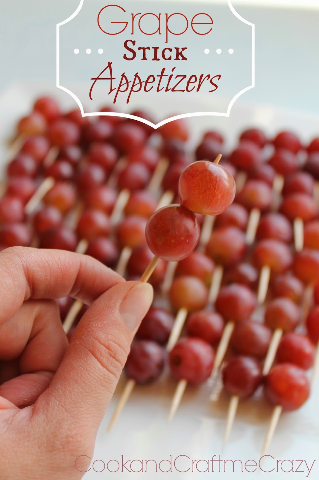 Cook and Craft Me Crazy: Grape Stick Appetizers