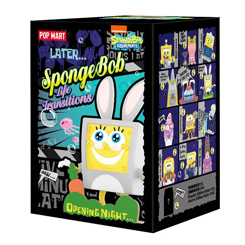 Pop Mart One Shift Later Licensed Series SpongeBob Life Transitions ...