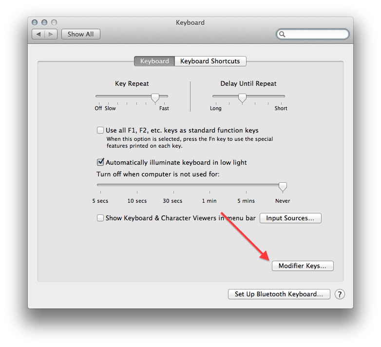 Life As Pixels: Feedback: How to change the modifier keys on your keyboard