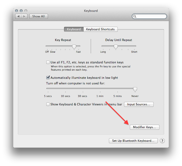 Life As Pixels: Feedback: How to change the modifier keys on your keyboard
