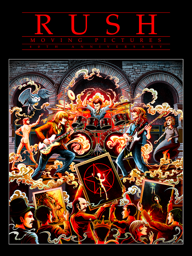 INSIDE THE ROCK POSTER FRAME BLOG: Rush Moving Pictures Poster By Miles ...