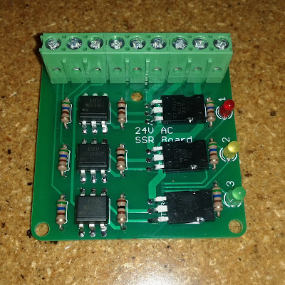 Makeatronics: 24V AC Solid State Relay Board