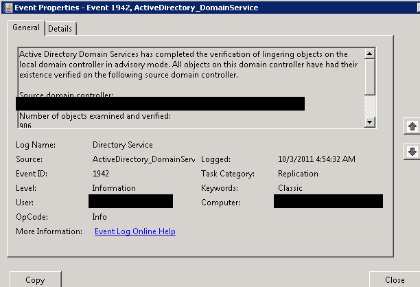 Terry L@u's blog: Repadmin /replsum (8606) Insufficient attributes were ...