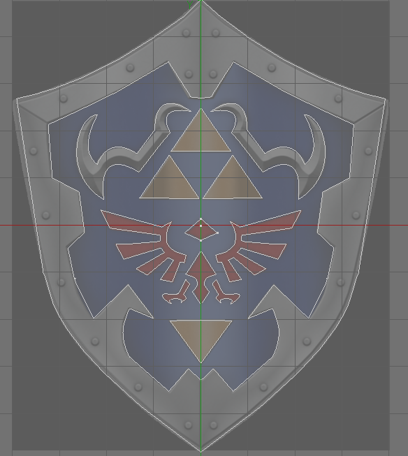 3D Modeling : Link's shield from Zelda