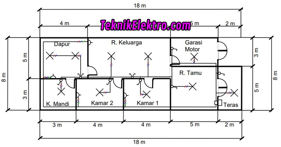 Denah Rangkaian Listrik Rumah