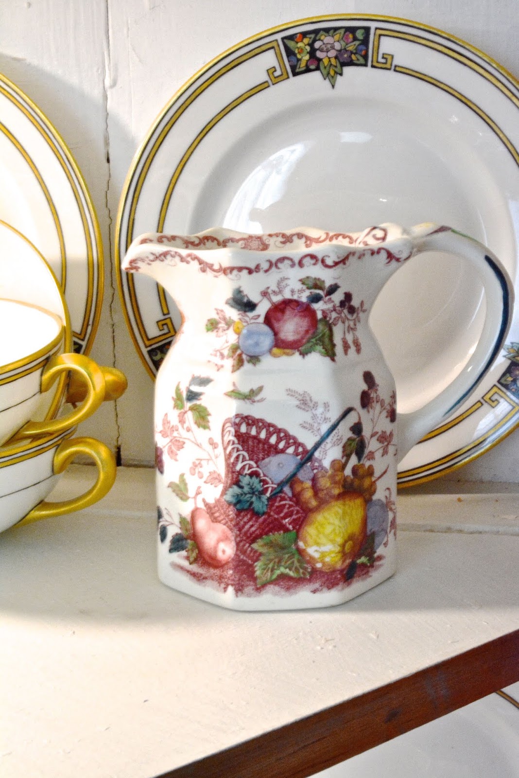 Let's Add Sprinkles: Vintage Fruit In The Corner Cupboard