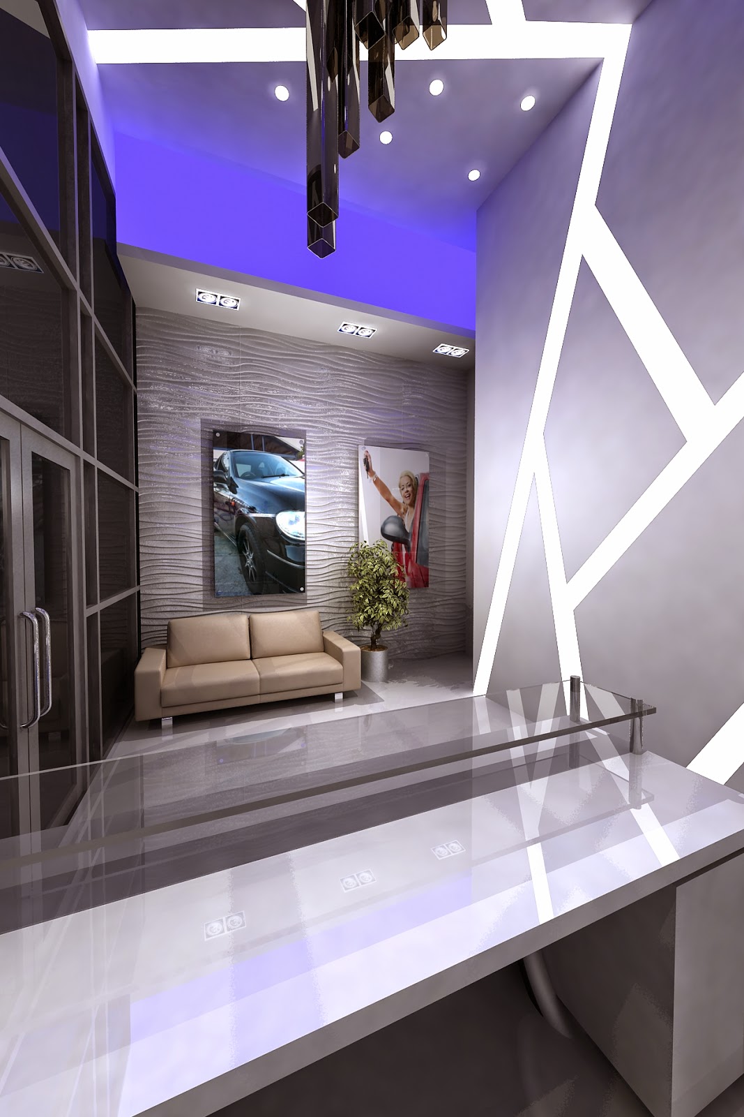 Gurooji Design: Indigo rent a car office design
