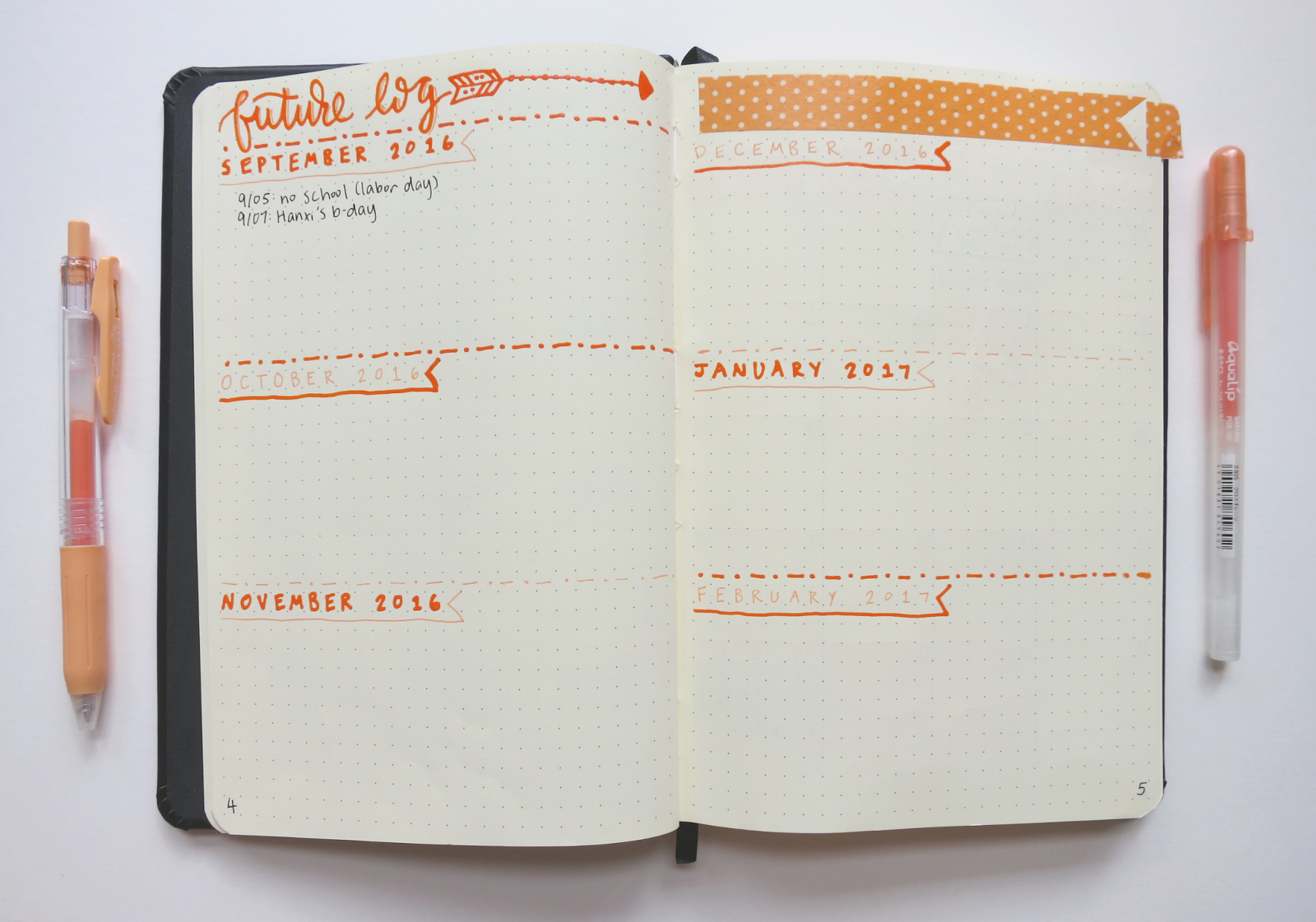 Our Journey In Journals Setup Of My Second Bullet Journal August 2016 our-journey-in-journals-setup-of-my-second-bullet-journal-august-2016