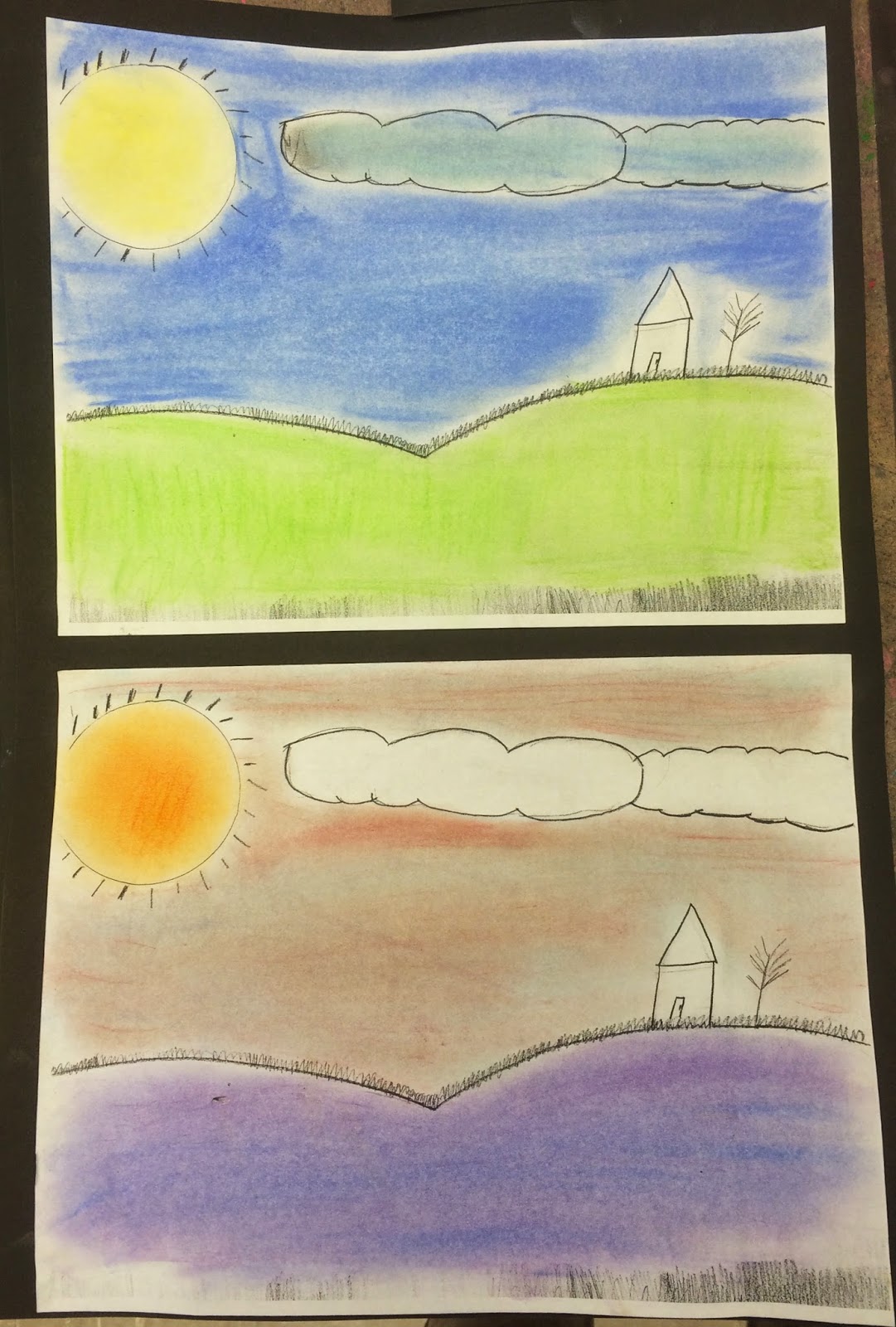 The Art Studio at Cooper Dual Language Academy: Monet Opposite Color ...