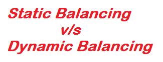 Difference between static balancing and dynamic balancing - Mechanical ...