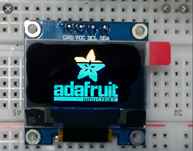IOT物聯網之ESP8266的世界: Adafruit SSD1306 OLED內建範例顯示實習