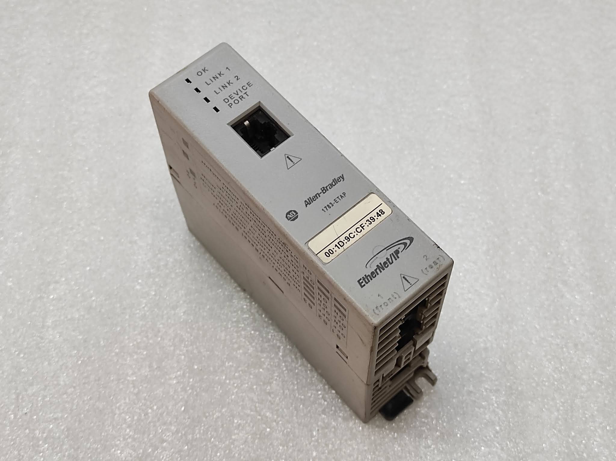 ALLEN BRADLEY CAT 1783-ETAP SERIES A 23911 3 PORT ETHERNET IP TAP MODULE