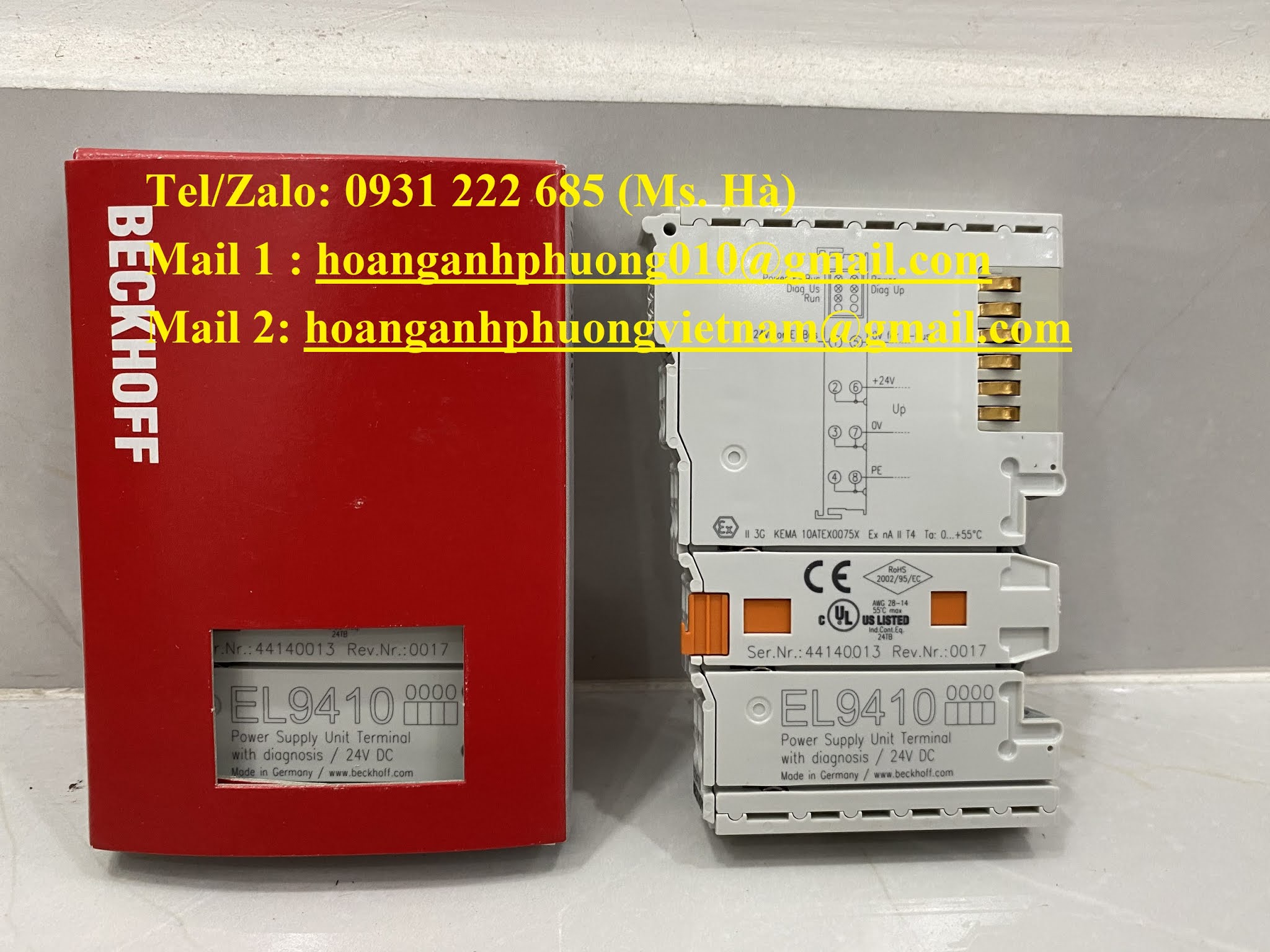 Thiết Bị Đầu Cuối Beckhoff El9410 Nhập Khẩu Chính Hãng