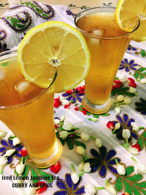 CURRY AND SPICE: ICED LEMON JASMINE TEA