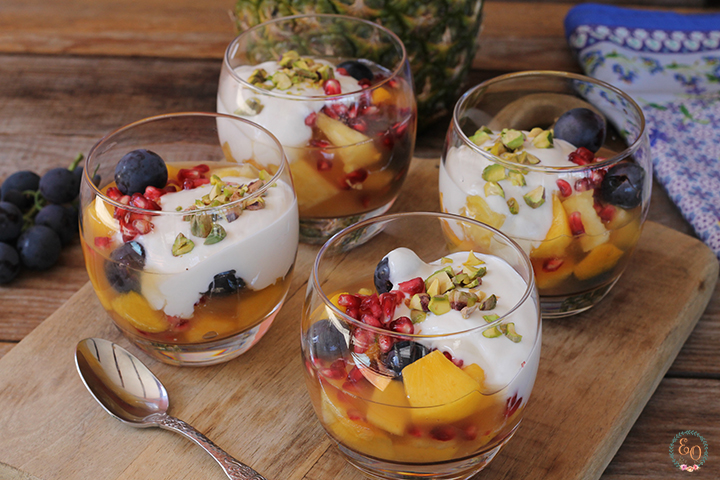 VASOS DE FRUTA Y YOGUR | El jardín de mis recetas