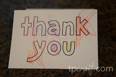 TPcraft.com: Thank You Notes for Little Kids