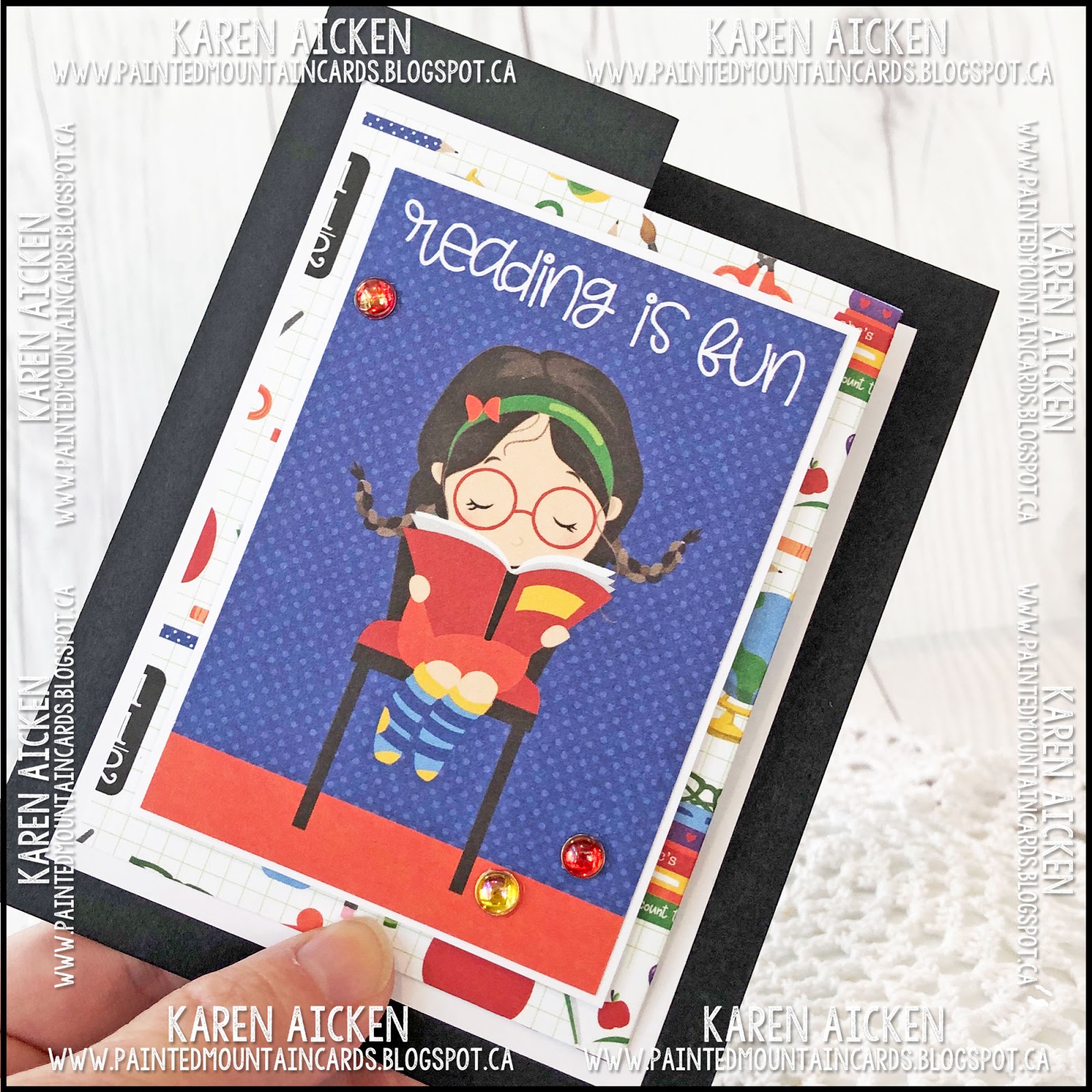 Painted Mountain Cards: Three "Back To School" Cards