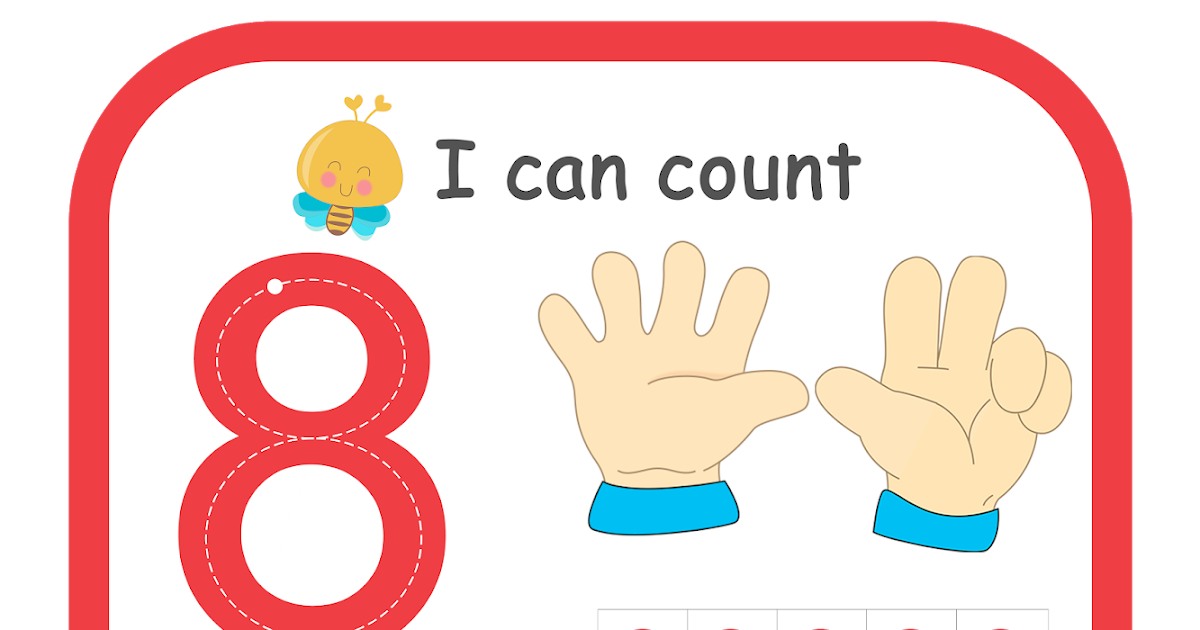 Number 8 for Kids - I can count, I can write - Eight