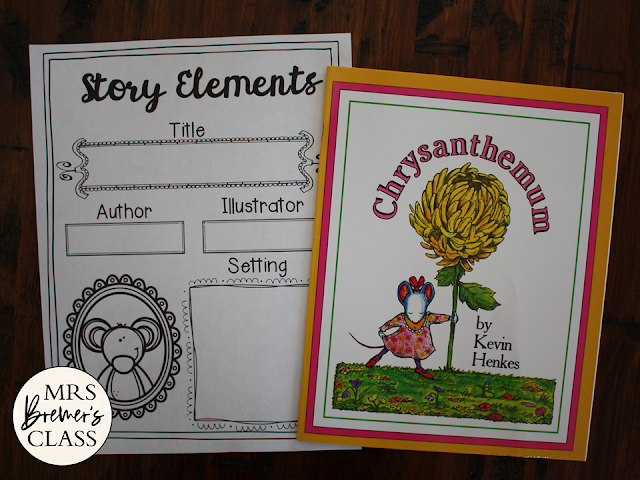 Chrysanthemum Book Study, Craftivity, and Class Book | Mrs. Bremer's Class