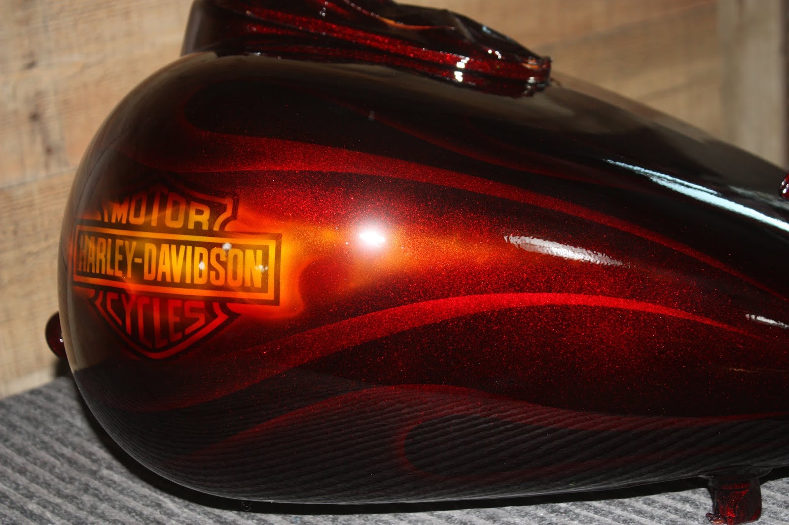 Online Motorcycle Paint Shop: midnight candy metallic red with classic ...