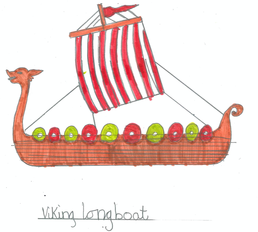 CHALKHILL WRITERS: Kieran's very own design for a Viking longboat