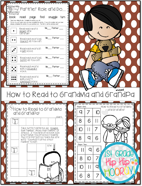 1st Grade Hip Hip Hooray!: How to Read to Grandma and Grandpa!