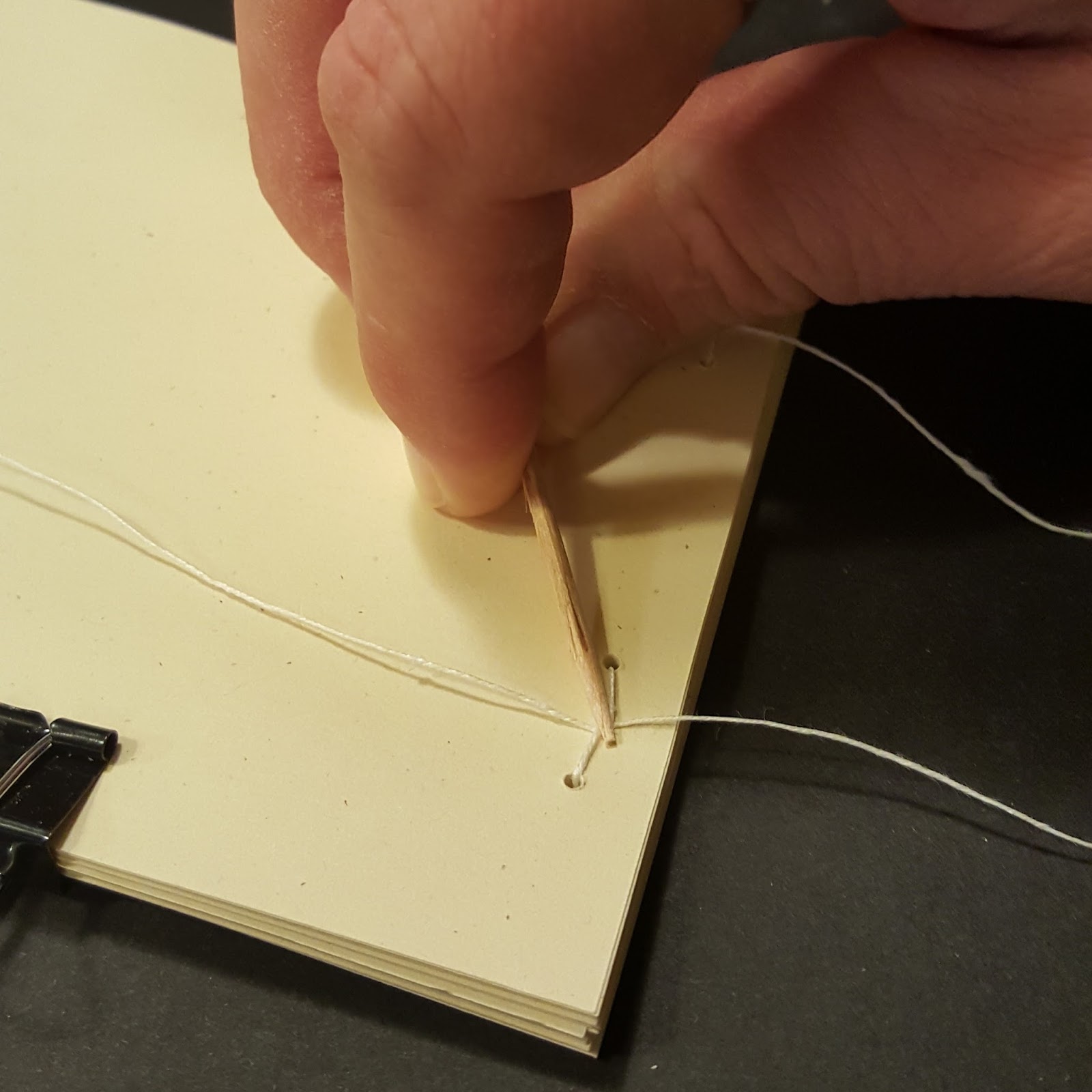 Tiny Tool Time: Japanese 4 Hole Stab Binding Book