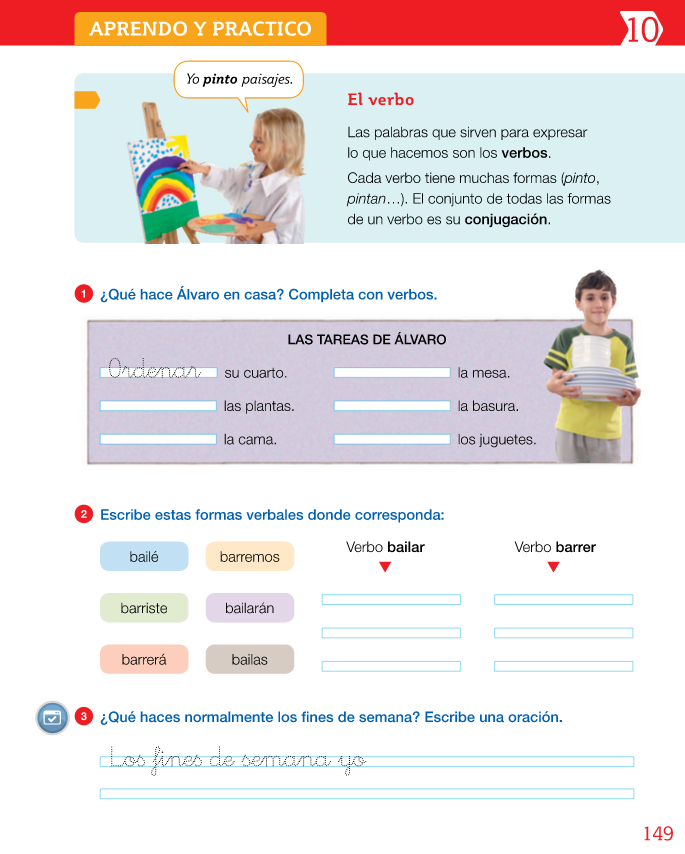 MI CLASE: 2º PRIMARIA: VERBOS