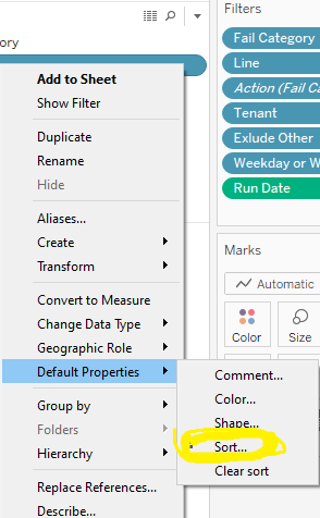 Sorting Filter Values in Tableau