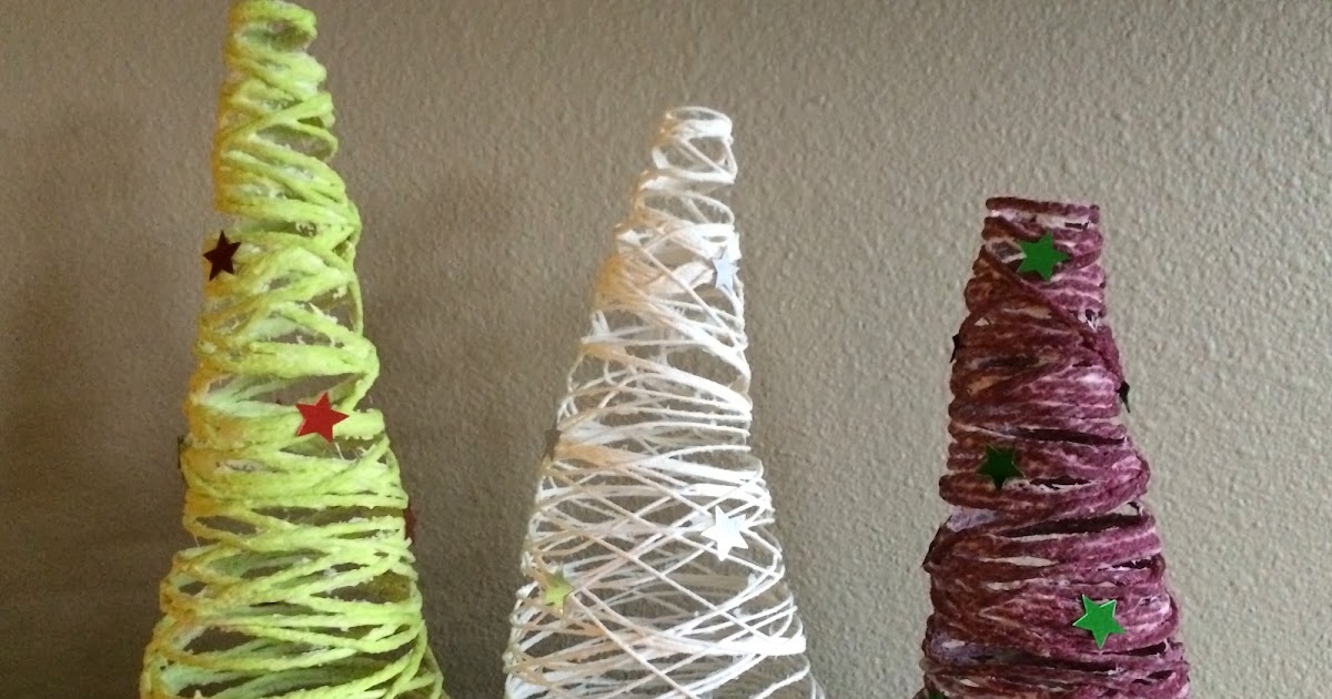 Simple Silver Linings: DIY String Christmas Trees