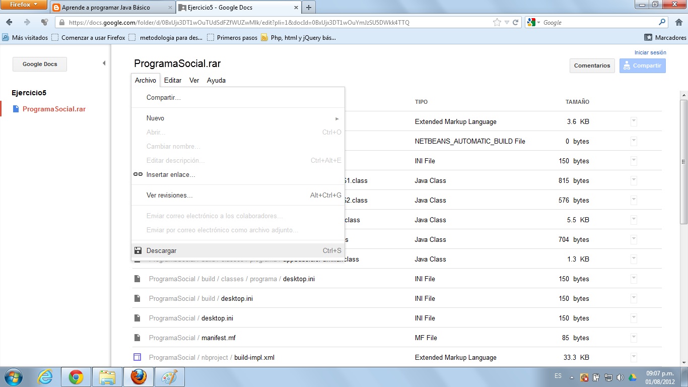 Aprende a programar Java Básico: ¿Cómo descargo los archivos?