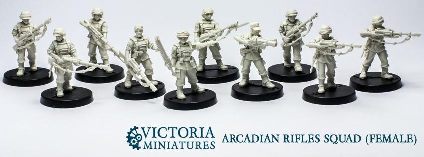 Arcadian Guard (10) Woman Squad and Pith Helmets - Faeit 212