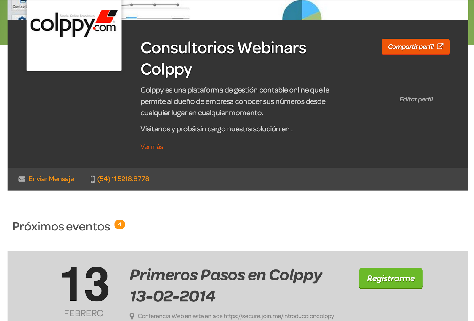 Plataforma de Contabilidad Online. Colppy: enero 2014