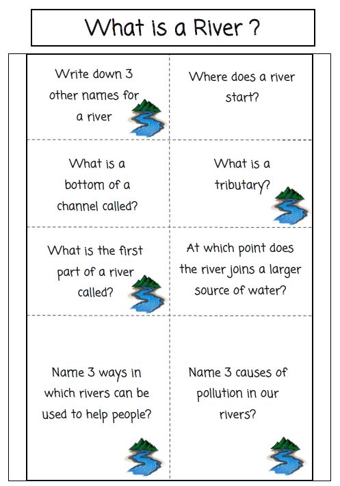 Iman's Home-School: Rivers Interactive Notebook